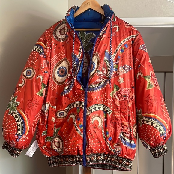 FARM Rio | Jackets & Coats | Farm Rio Reversible Mystic Borogodo Puffer ...